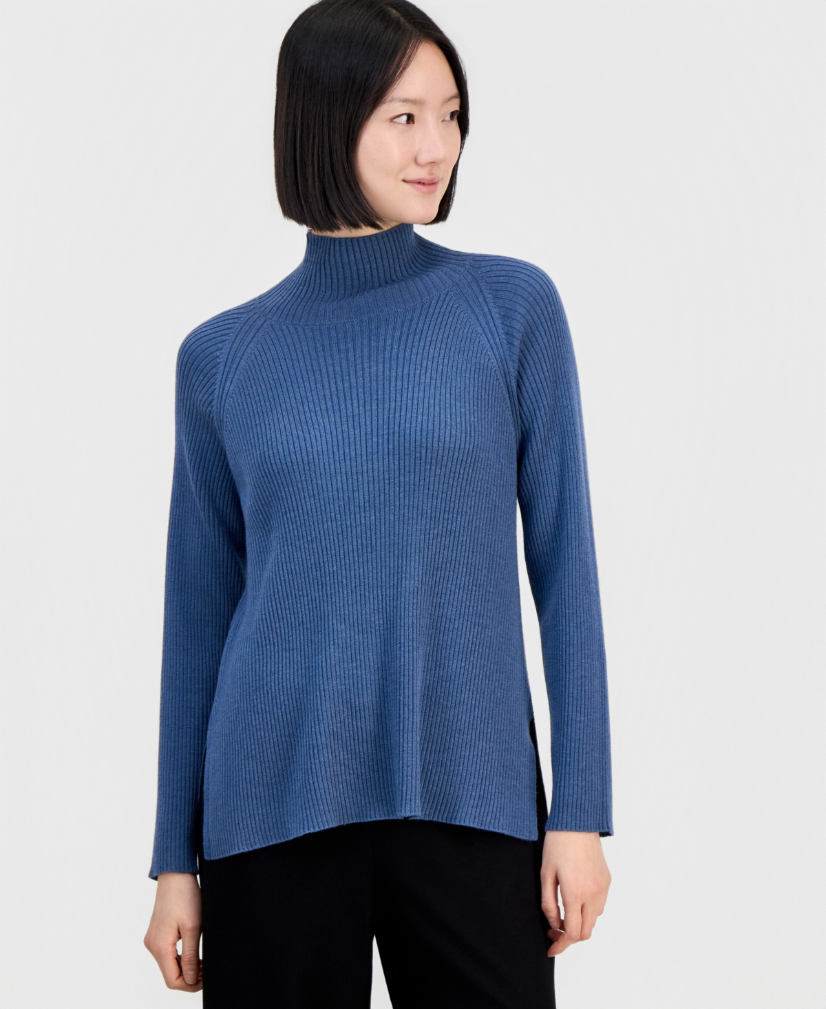 Click here for Eileen Fisher Womens Merino Wool Turtleneck Sweate... prices