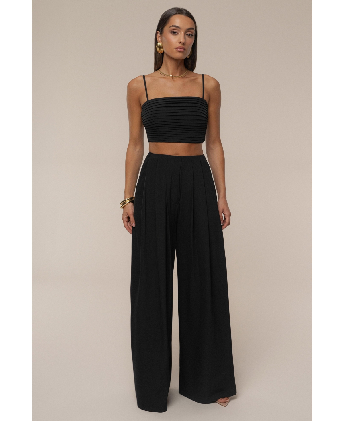 Click here for Jluxlabel Womens Serenade Pant Set - Black prices