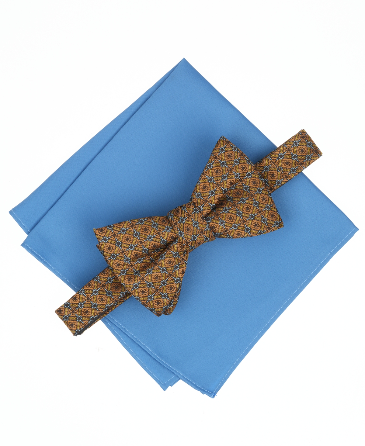 Click here for Alfani Mens Geo-Pattern Bow Tie & Solid Pocket Squ... prices