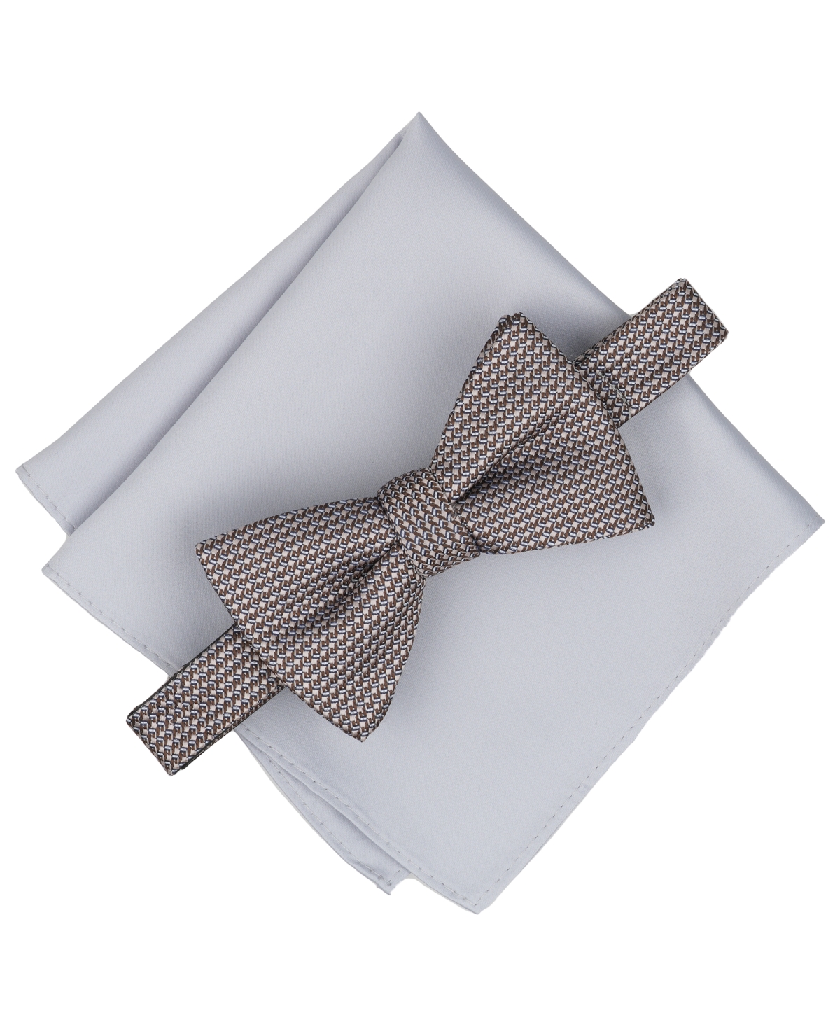 Click here for Alfani Mens Mini-Pattern Bow Tie & Solid Pocket Sq... prices