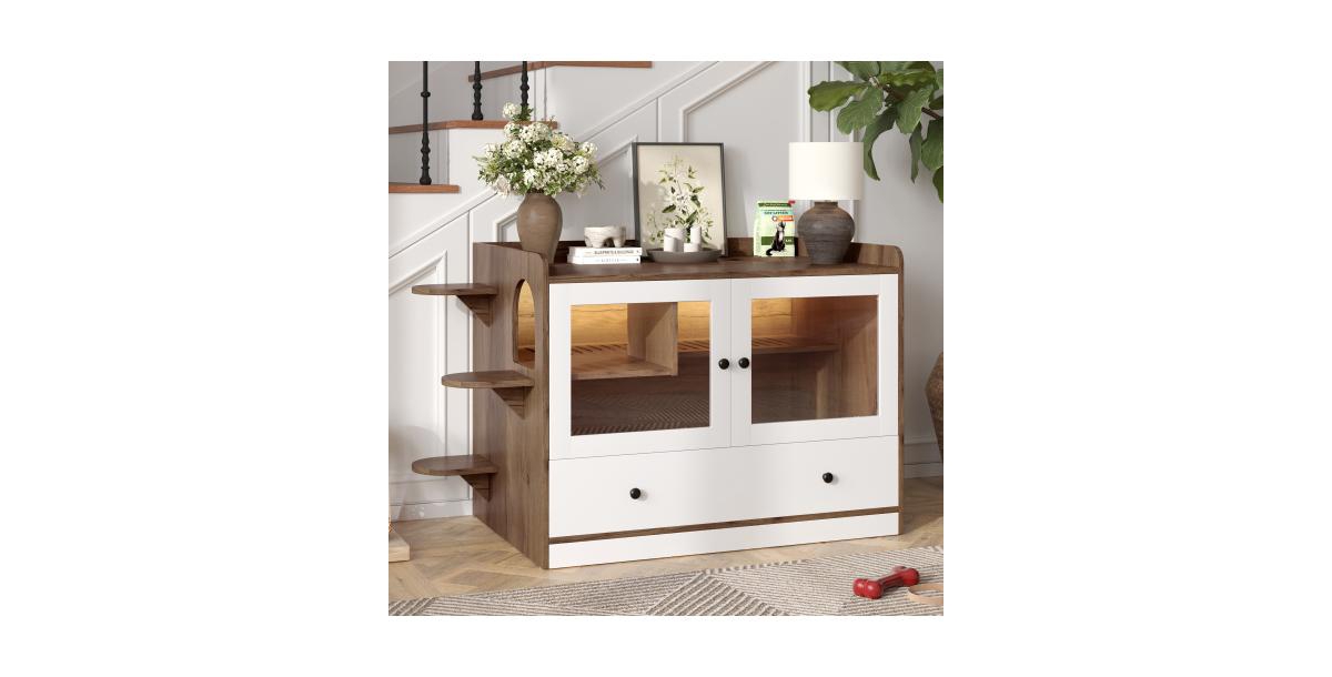 Click here for Aostirmotor Cat Litter Box Cabinet with Drawer and... prices