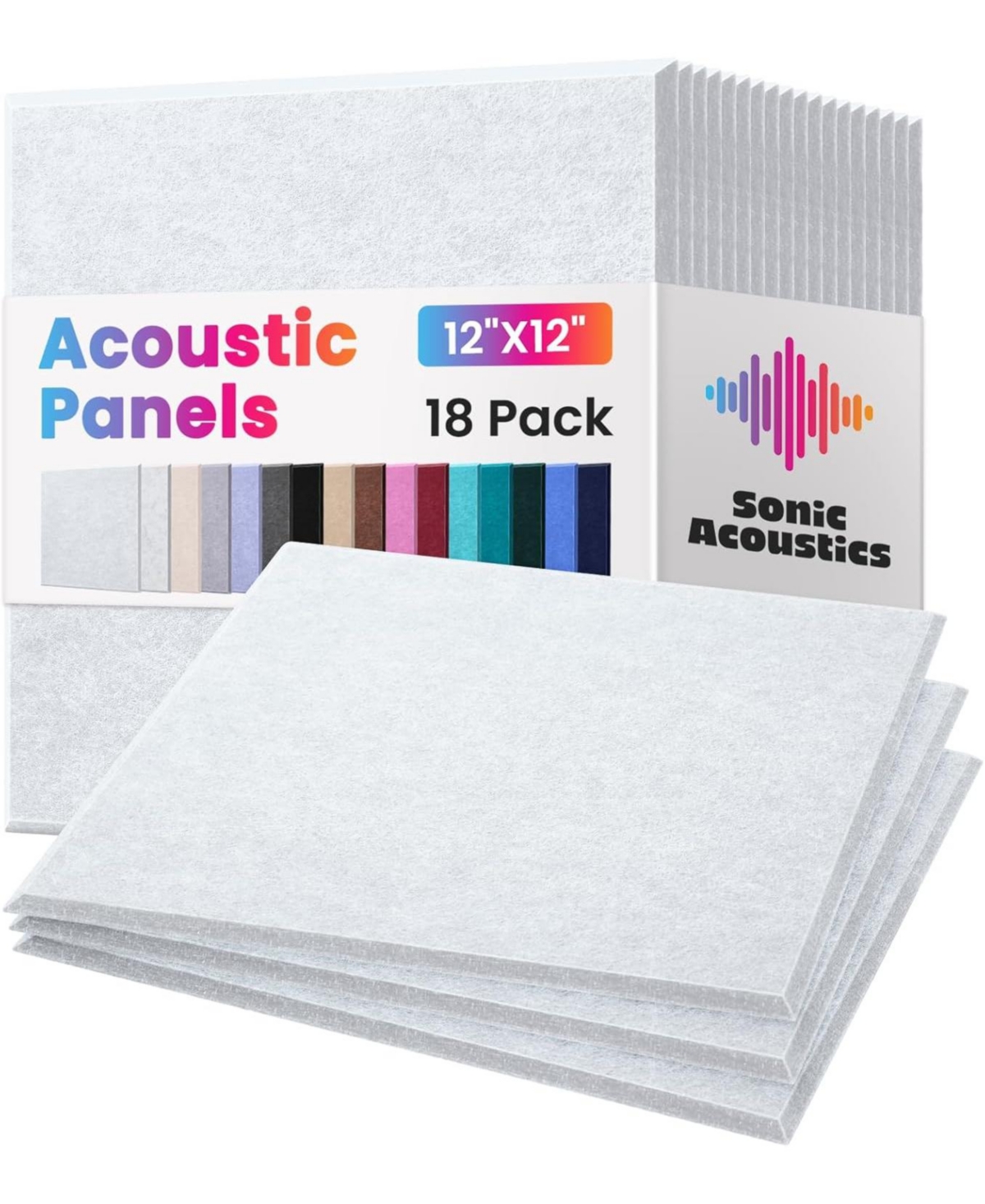 Click here for Sonic Acoustics 18-Pack Soundproof Wall Panels Aco... prices