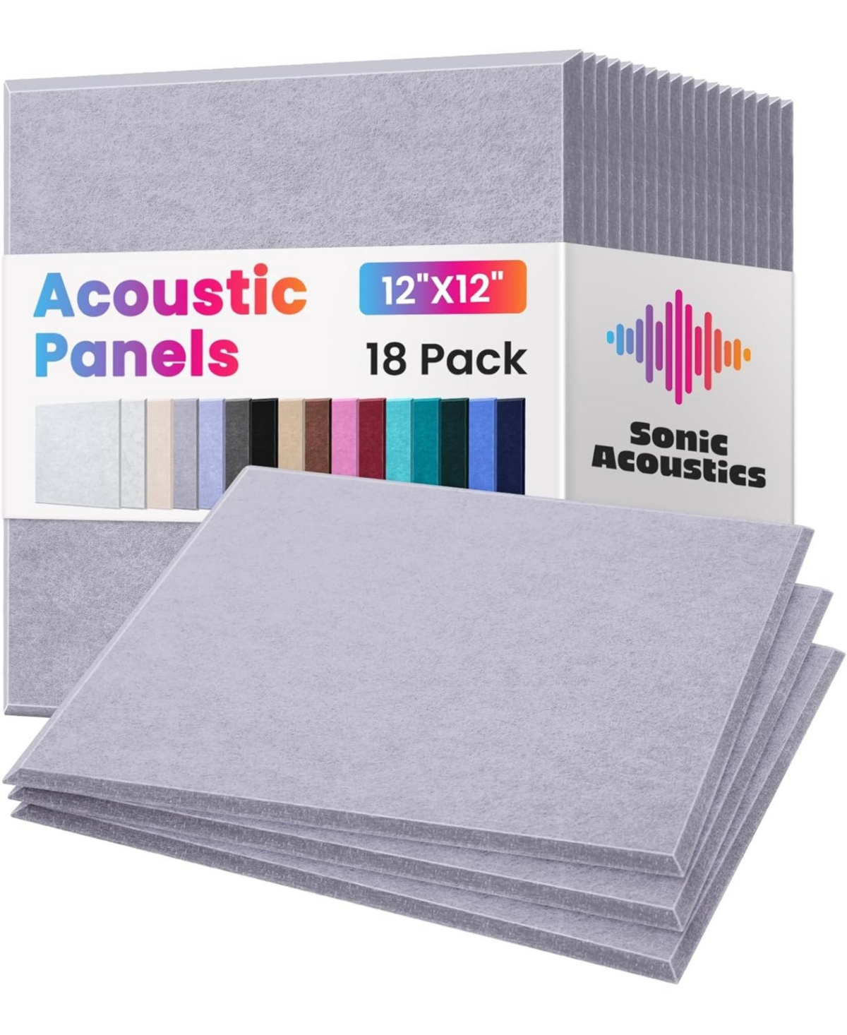 Click here for Sonic Acoustics 18-Pack Soundproof Wall Panels Aco... prices
