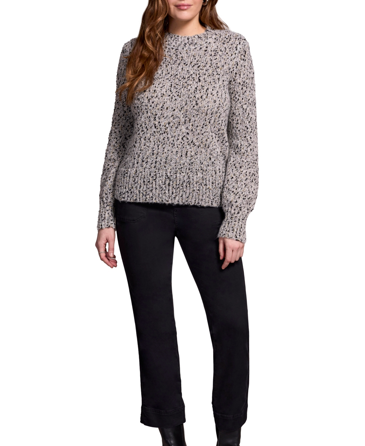 Click here for Tribal Womens Novelty Mix Long-Sleeve Mock Neck Sw... prices