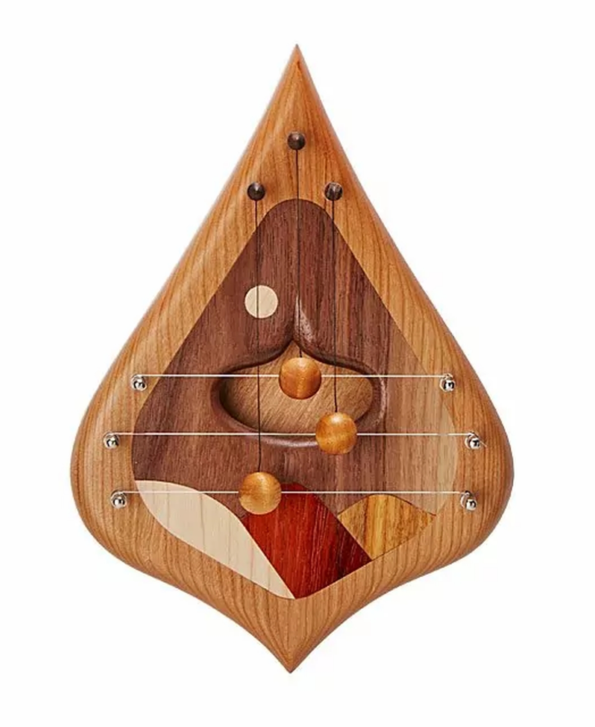 Click here for Uncommon Goods Handmade Wood Door Harp - Brown prices