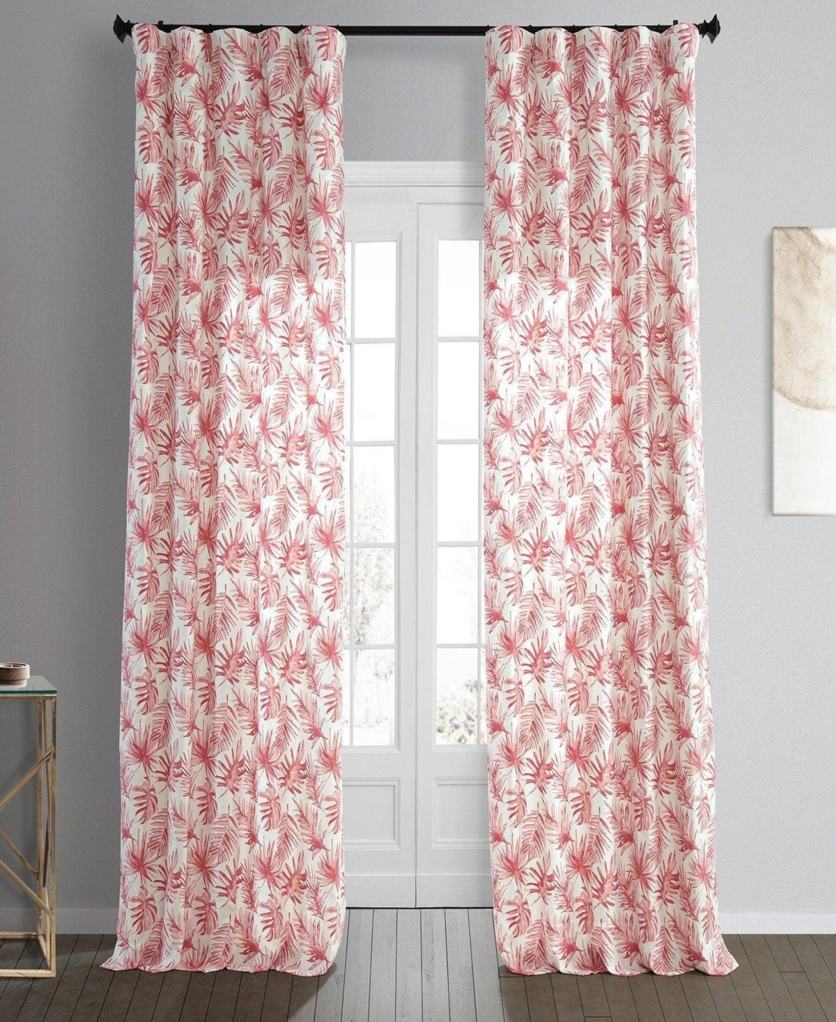 Click here for Half Price Drapes Artemis Floral Printed Cotton Ro... prices