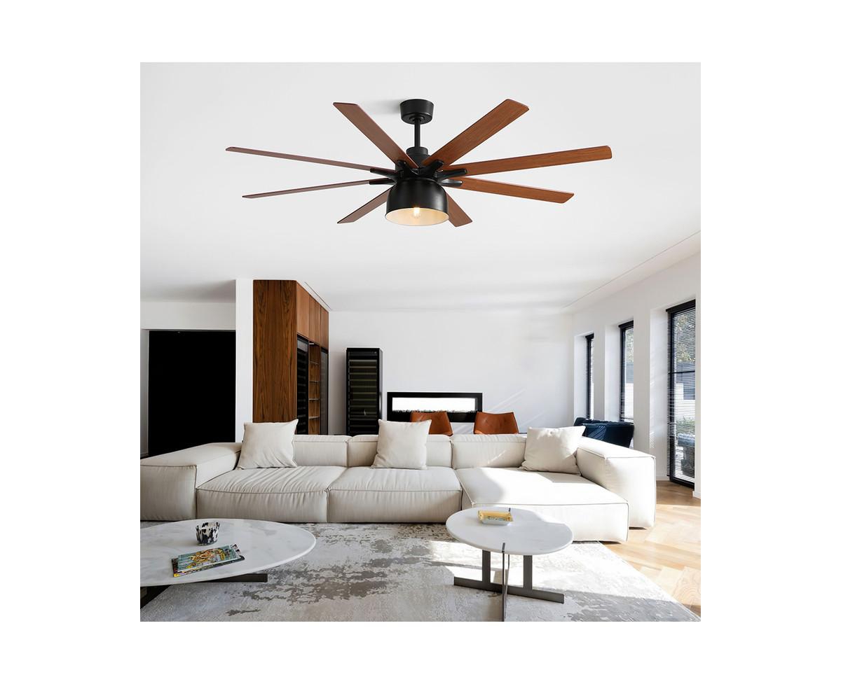 Click here for Sofucor 66-inch Modern Black 8-Blade Ceiling Fan w... prices