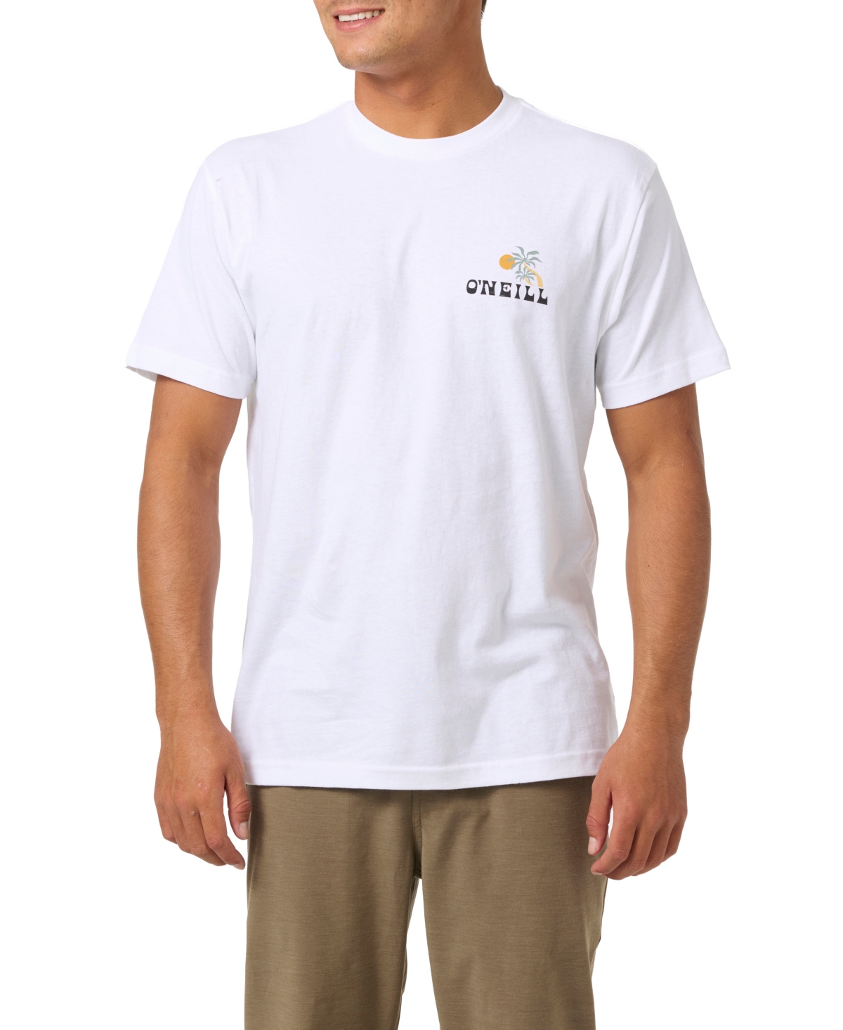 Click here for ONeill Mens Castaway Crewneck T-Shirt - White prices
