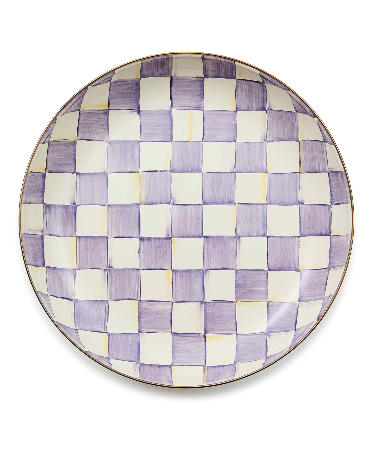 Click here for MacKenzie-Childs Violet Check Handmade Abundant Bo... prices