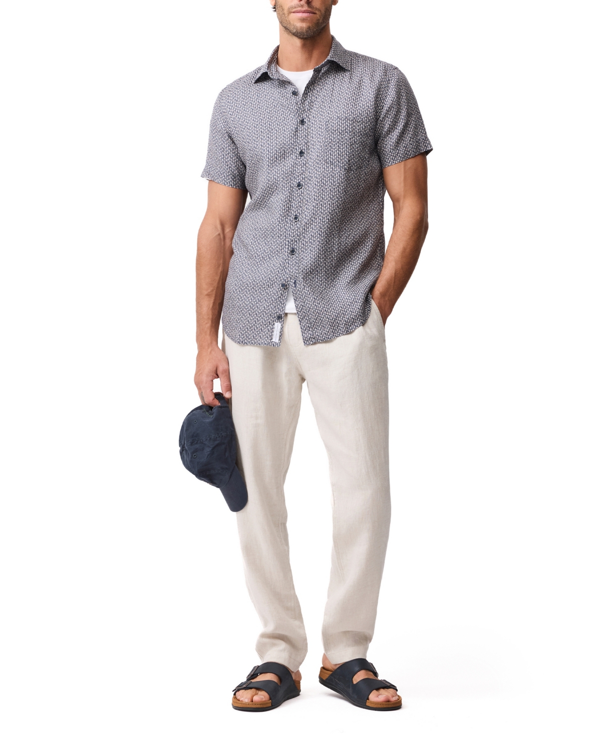 Click here for Rodd & Gunn Mens Short-Sleeve Featherson Linen Shi... prices