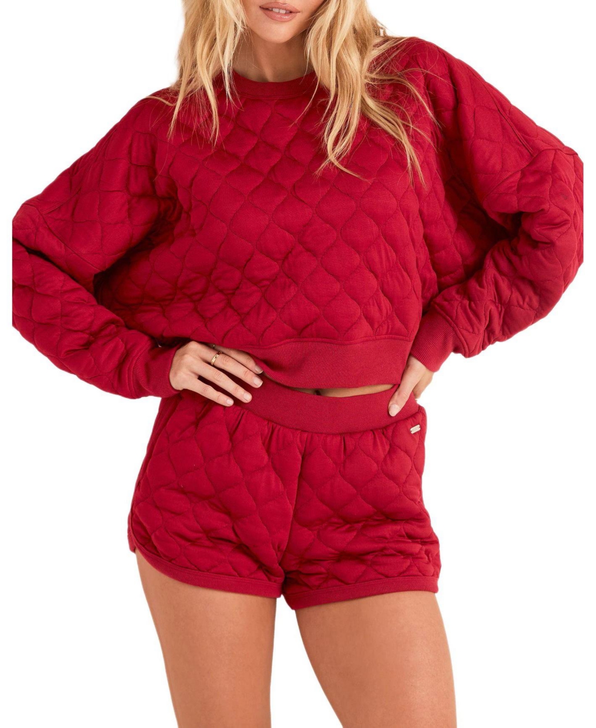 Click here for Adore Me Womens Maxima Sweatshirt & Shorts Set - D... prices