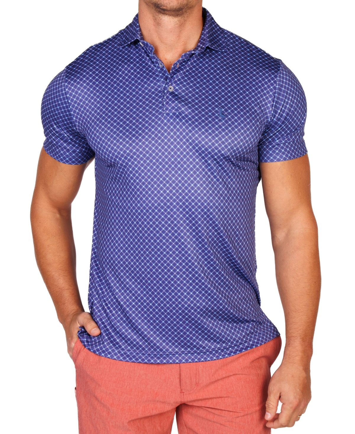 Click here for TailorByrd Mens Captain Wheel Performance Polo - N... prices