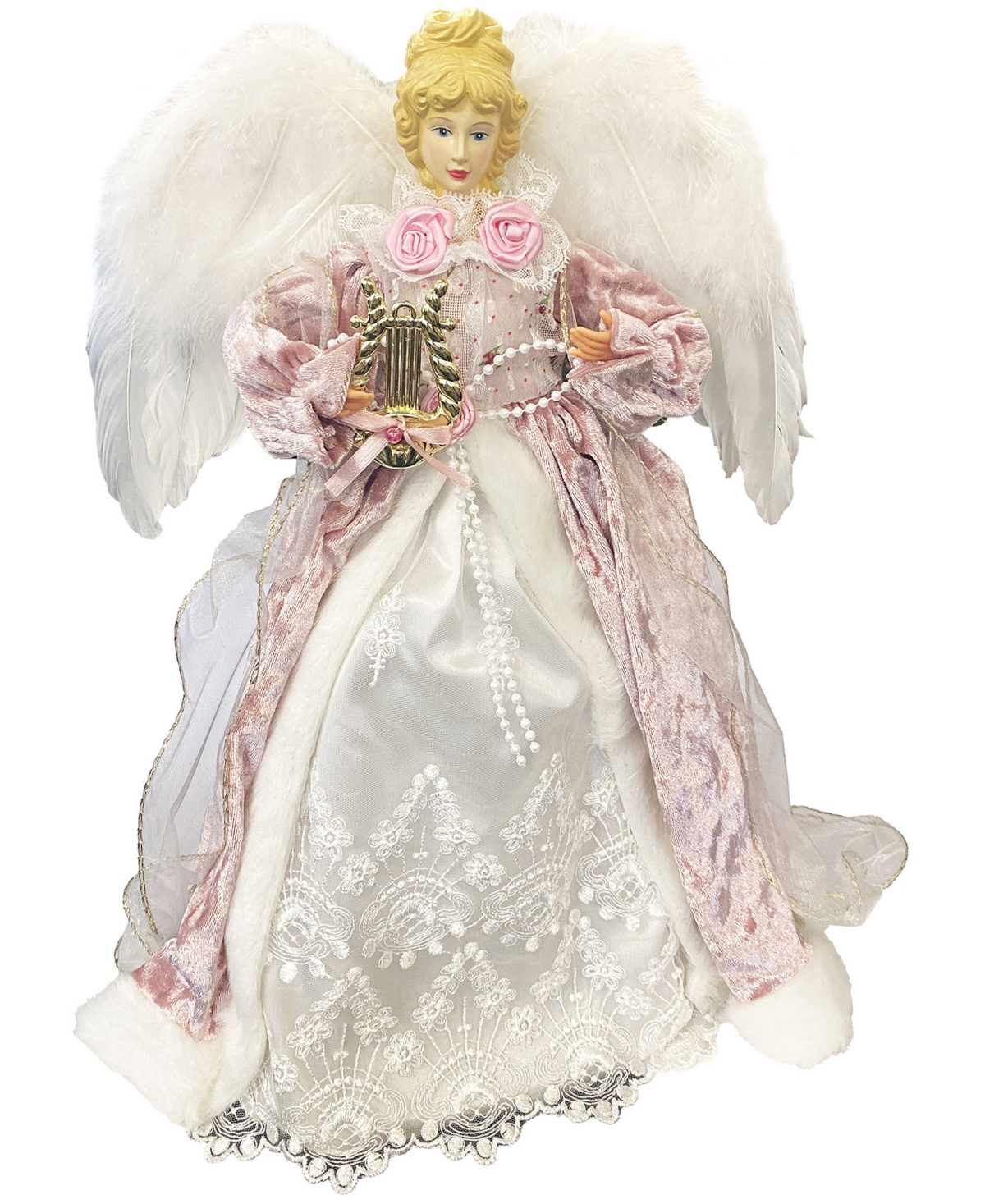Click here for Santas Workshop 16 Mauve Victorian Angel Tree Topp... prices