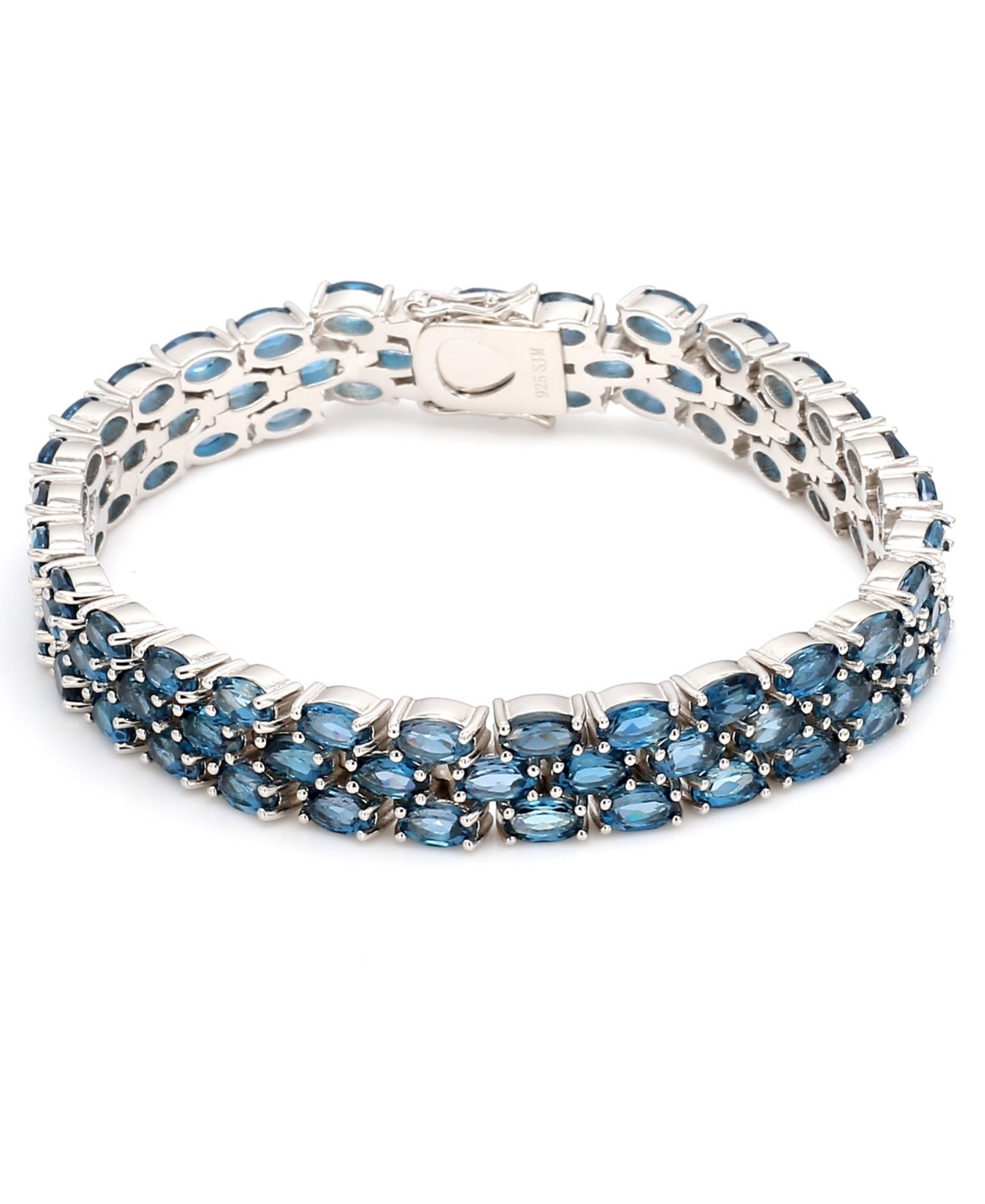 Click here for Macys Blue Topaz Bracelet (25 ct. t.w.) in Sterlin... prices