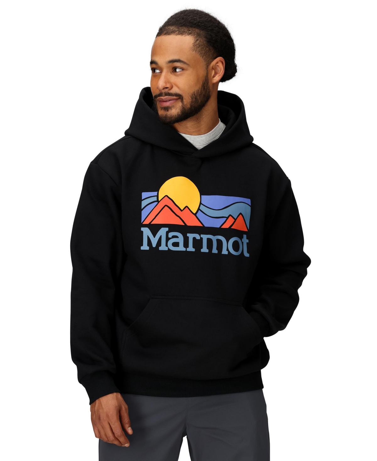 Click here for Marmot Mens Coastal Graphic Printed Hoodie - Black prices