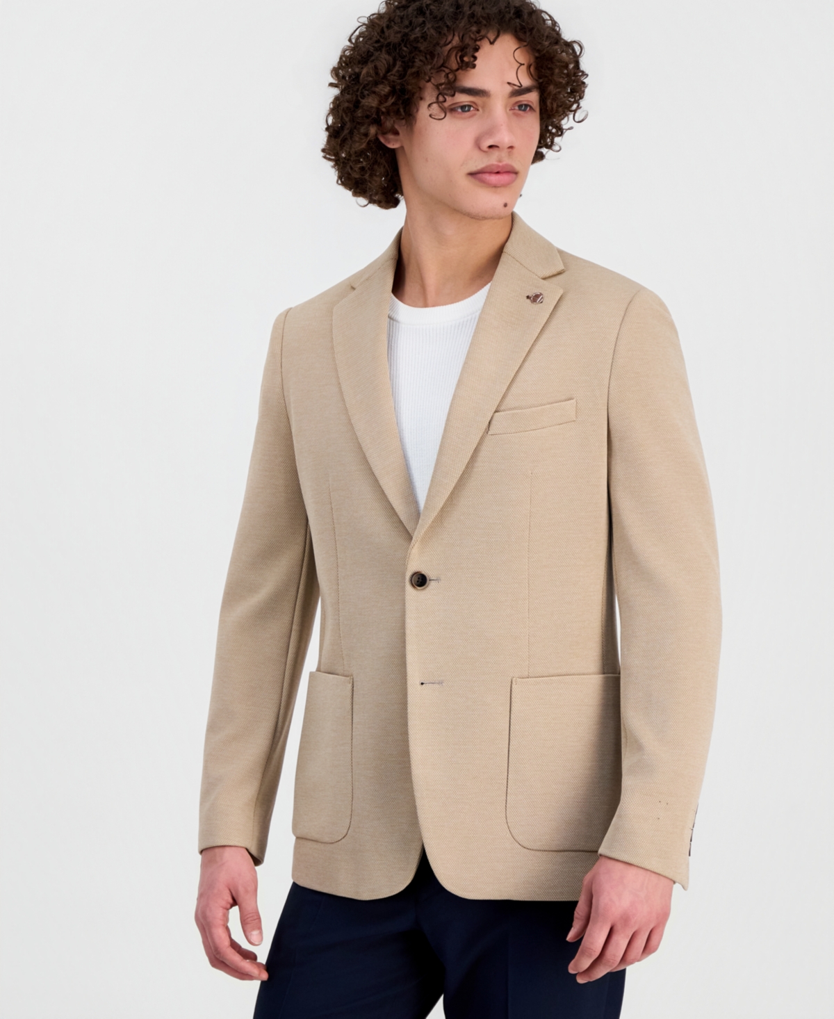 Click here for Tom Baine Mens Slim-Fit Waffle Stretch Sport Coat... prices