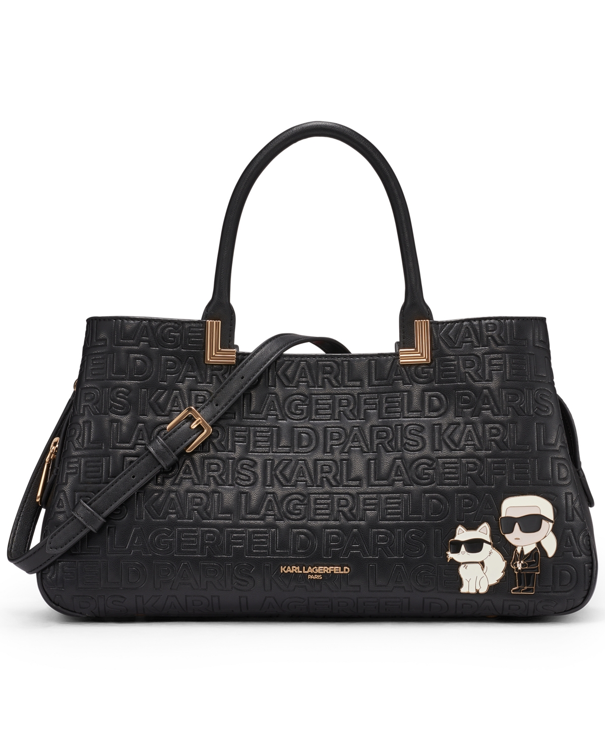 Click here for Karl Lagerfeld Paris Meribal Large Satchel Bag - B... prices