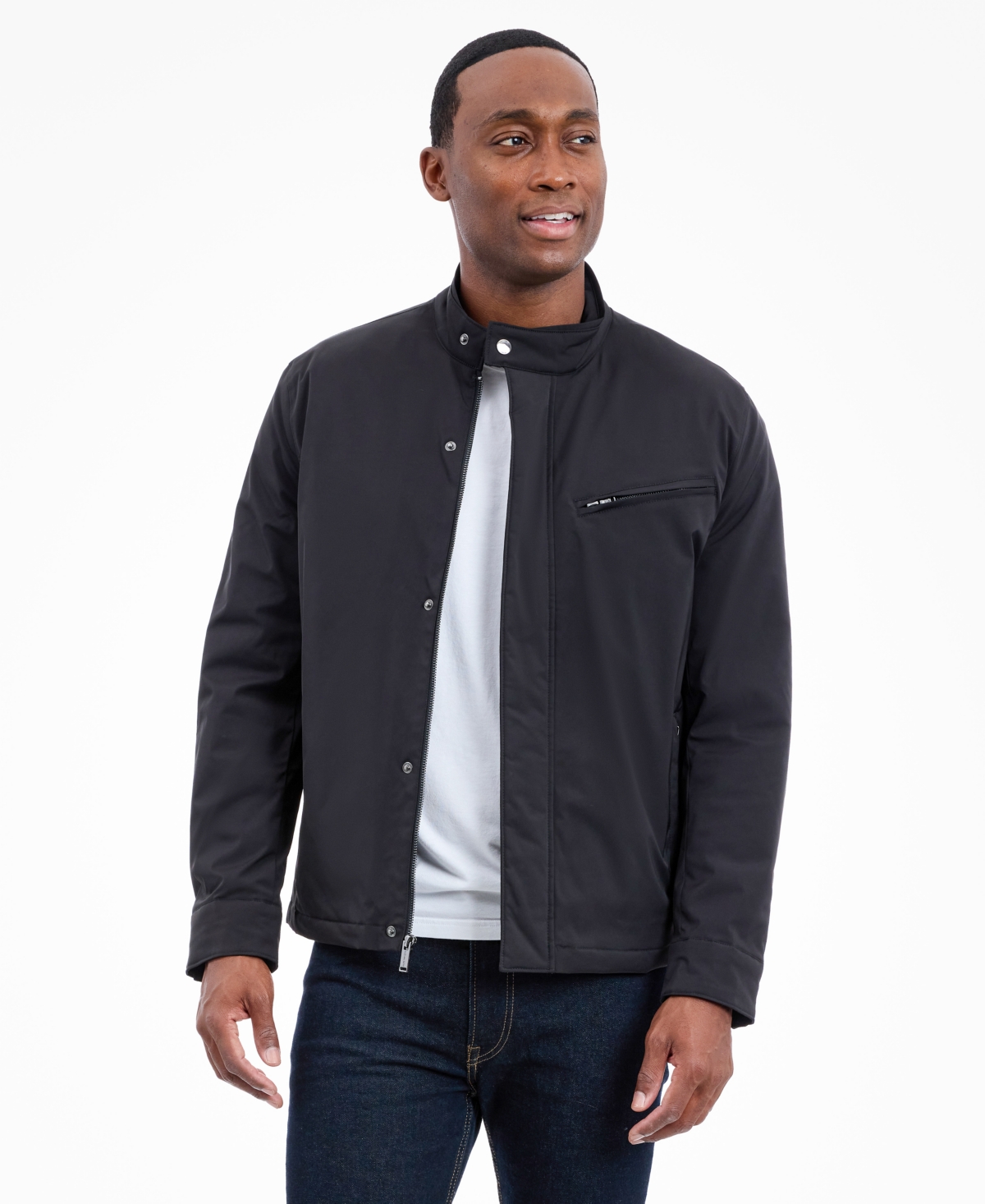 Click here for Michael Kors Mens Moto Jacket - Black prices