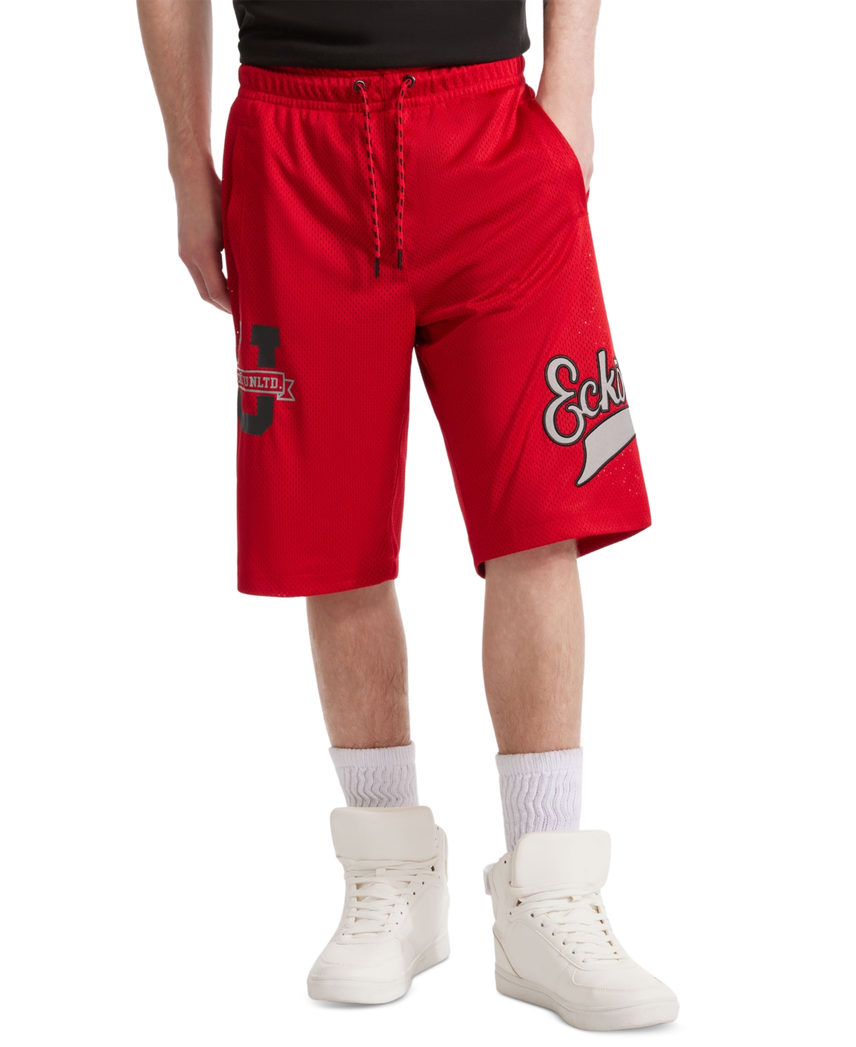 Click here for Ecko Unltd Mens Home Run Birdseye Regular-Fit Shor... prices