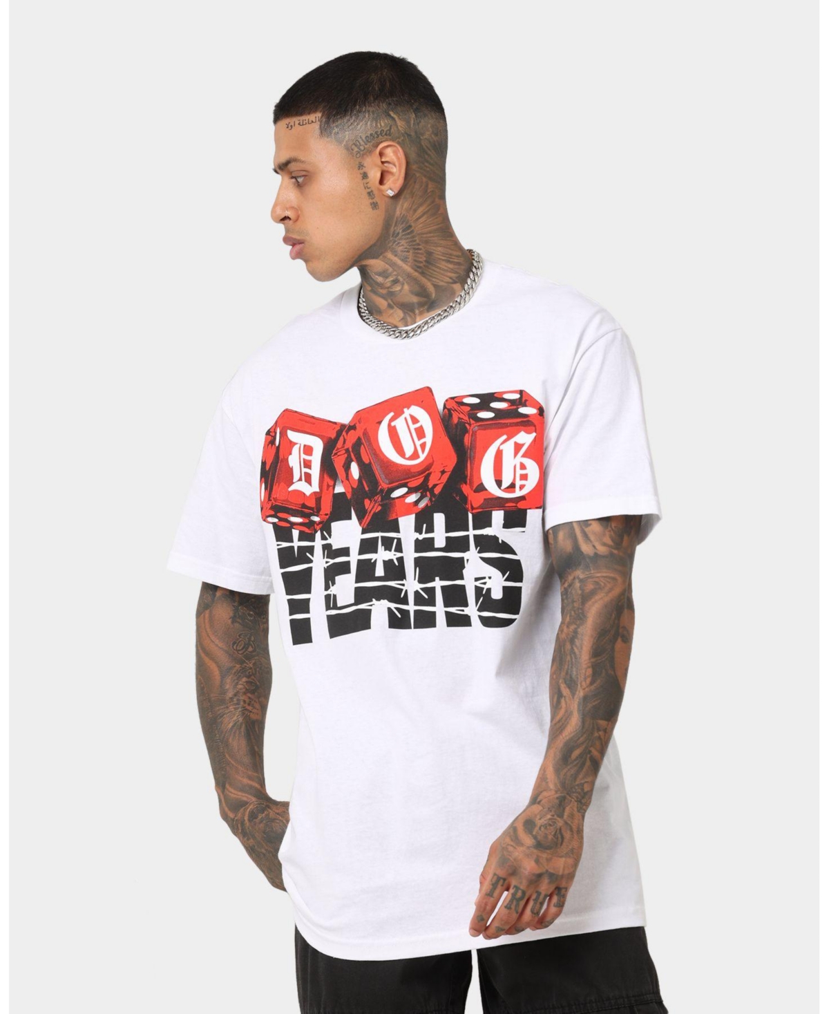 Click here for Dog Years Mens Dice T-Shirt prices