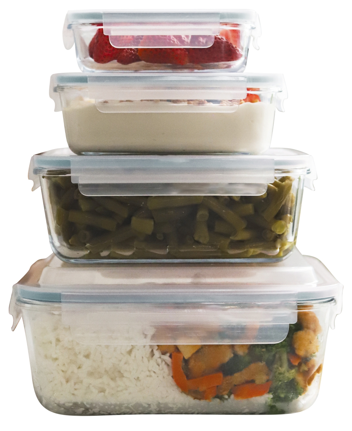 Click here for Sedona Kitchen 4-Pc. Glass Storage Set - Blue prices