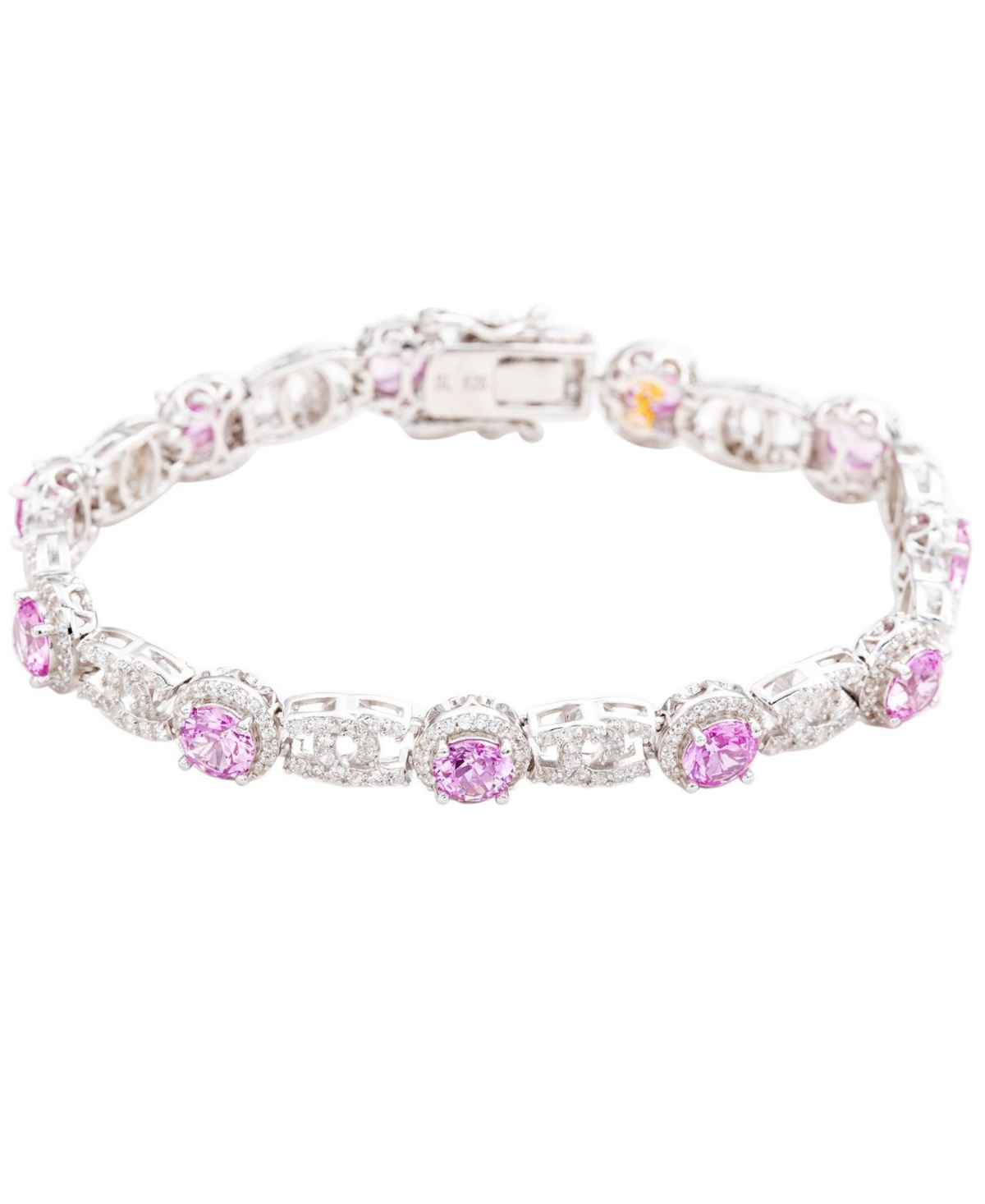 Click here for Suzy Levian Sterling Silver Sapphire Double C Link... prices