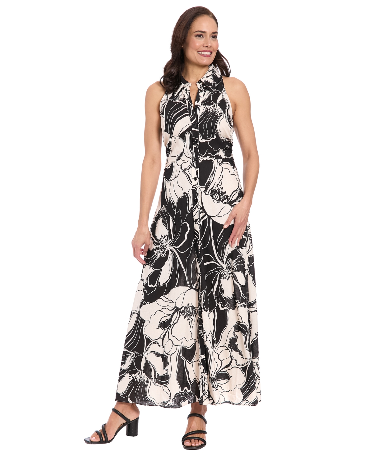 Click here for London Times Petite Sleeveless Tiered Maxi Dress -... prices