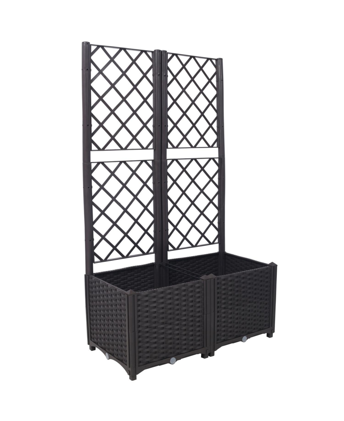 Click here for Streamdale Furniture Poly Rattan Raised Bed Trelli... prices
