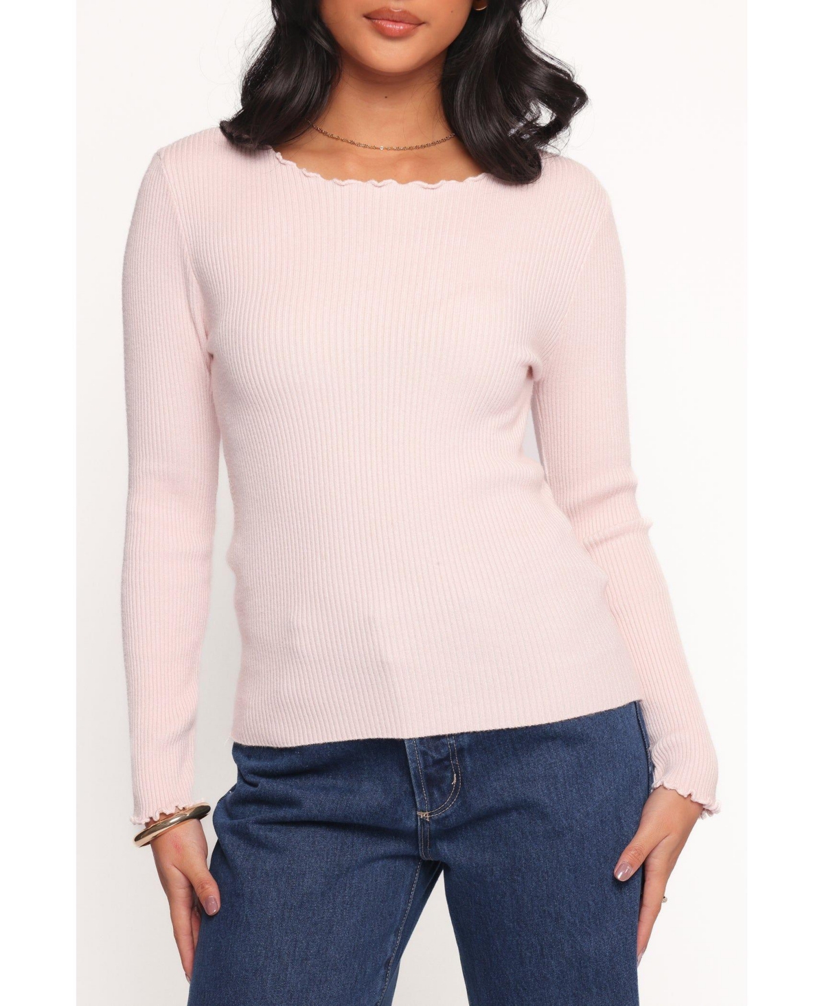 Click here for Petal and Pup Womens Kya Knit Top - Pink prices