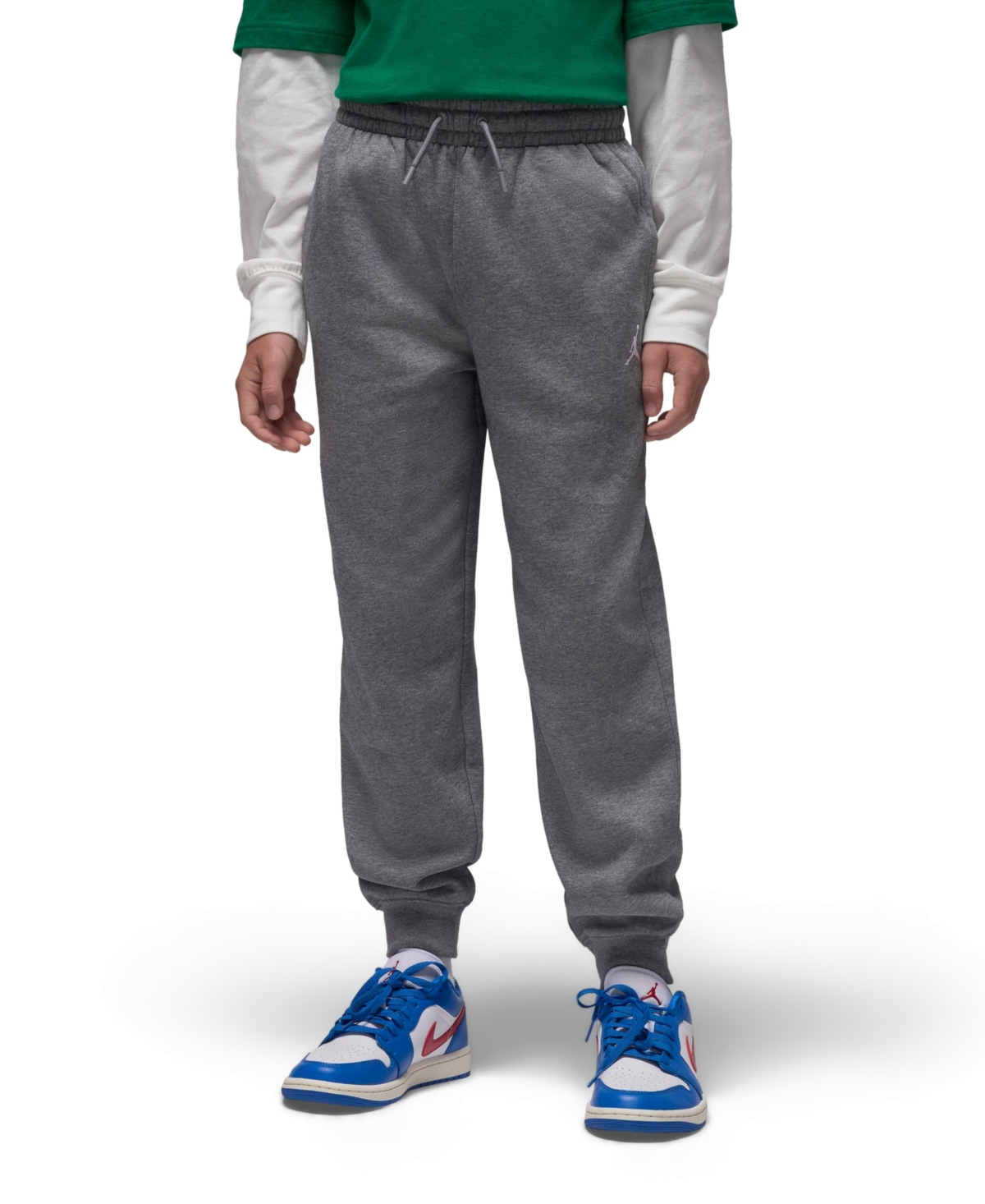 Jordan Big Boys 8-18 Mj Brooklyn Pull-On Pants - Carbon Heather