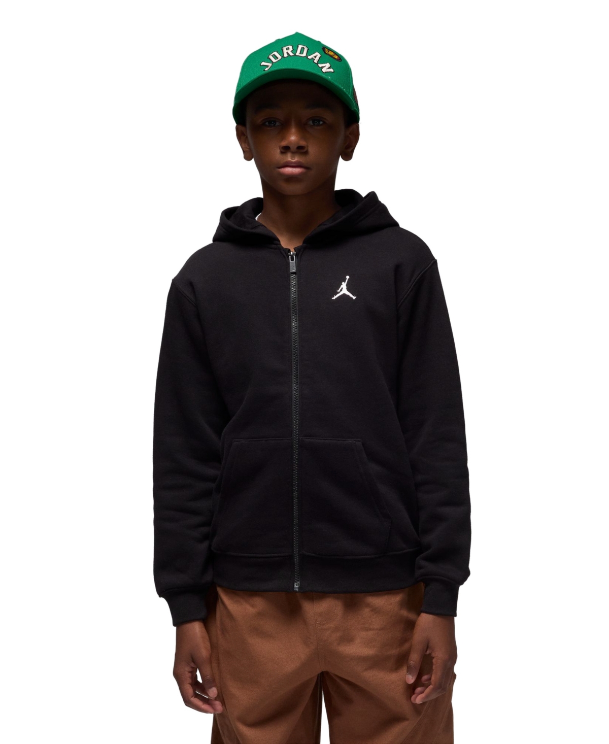 Click here for Jordan Big Boys Mj Brooklyn Full-Zip Hoodie - Blac... prices