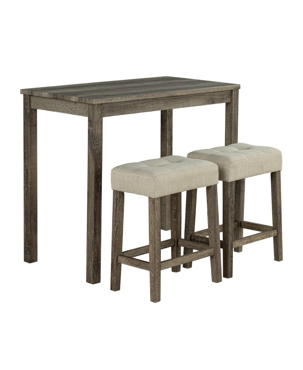 Click here for Clihome 3-Piece Brown Wood Counter-Height Dining S... prices