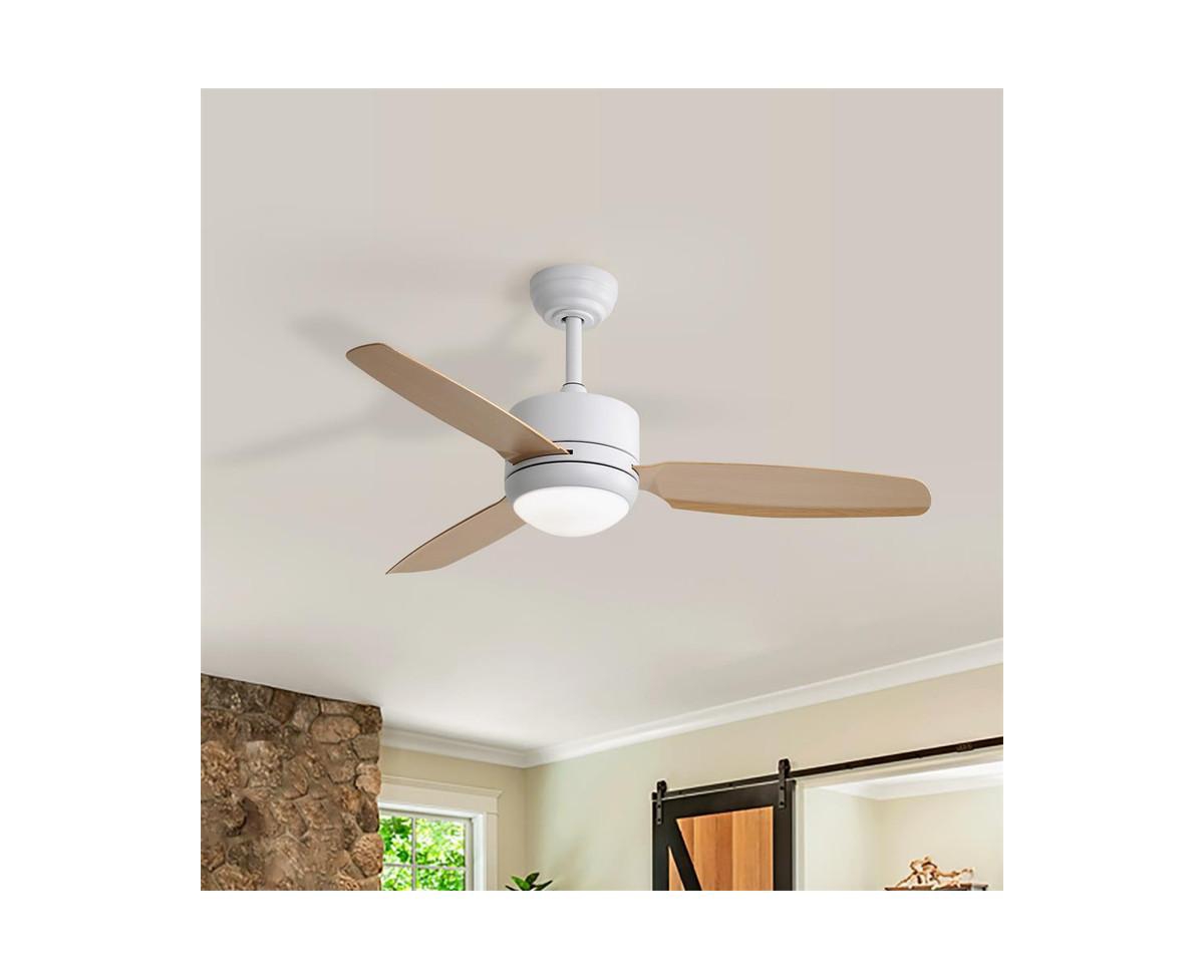 Click here for Sofucor 46-inch Modern White 3-blade Ceiling Fan w... prices