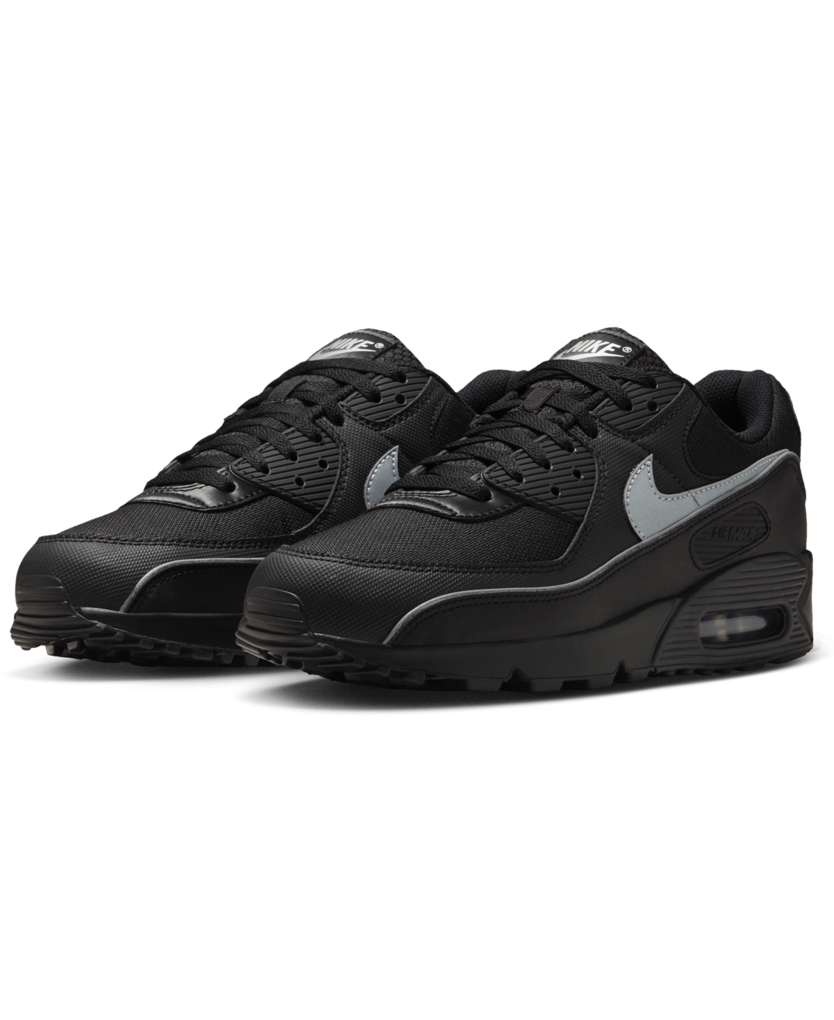 Nike Mens Air Max 90 Premium Casual Sneakers from Finish Line - Black  Anthracite