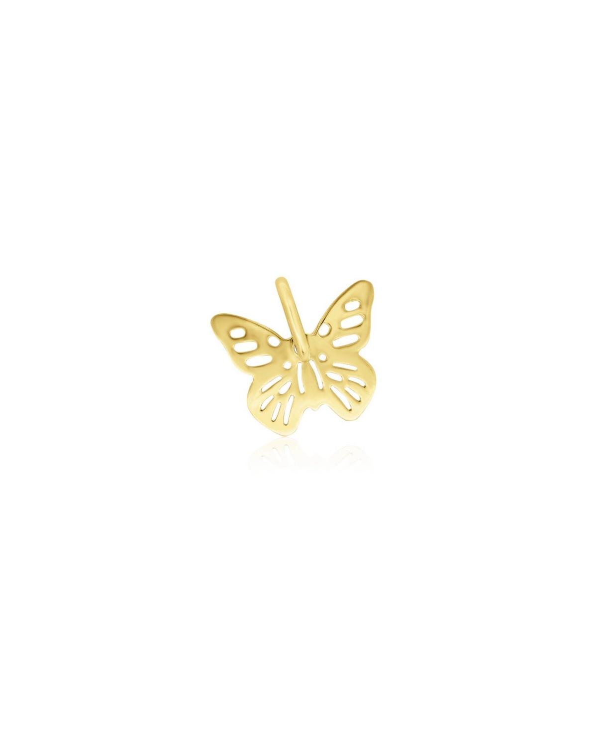Click here for The Lovery Gold Butterfly Cutout Charm 14K Gold -... prices