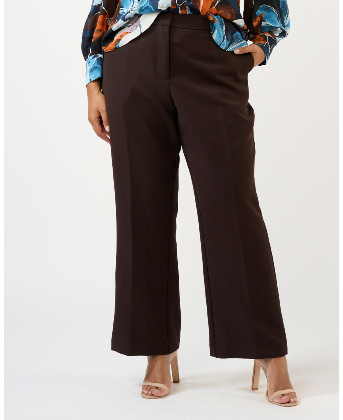 Click here for Estelle Plus Sizes Arabica Pant - Cocoa prices