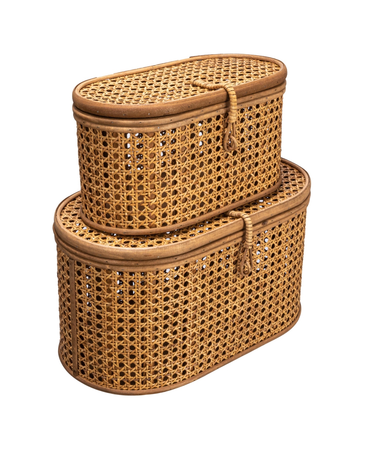 Click here for Storied Home Modern Decorative Oval Woven Rattan S... prices