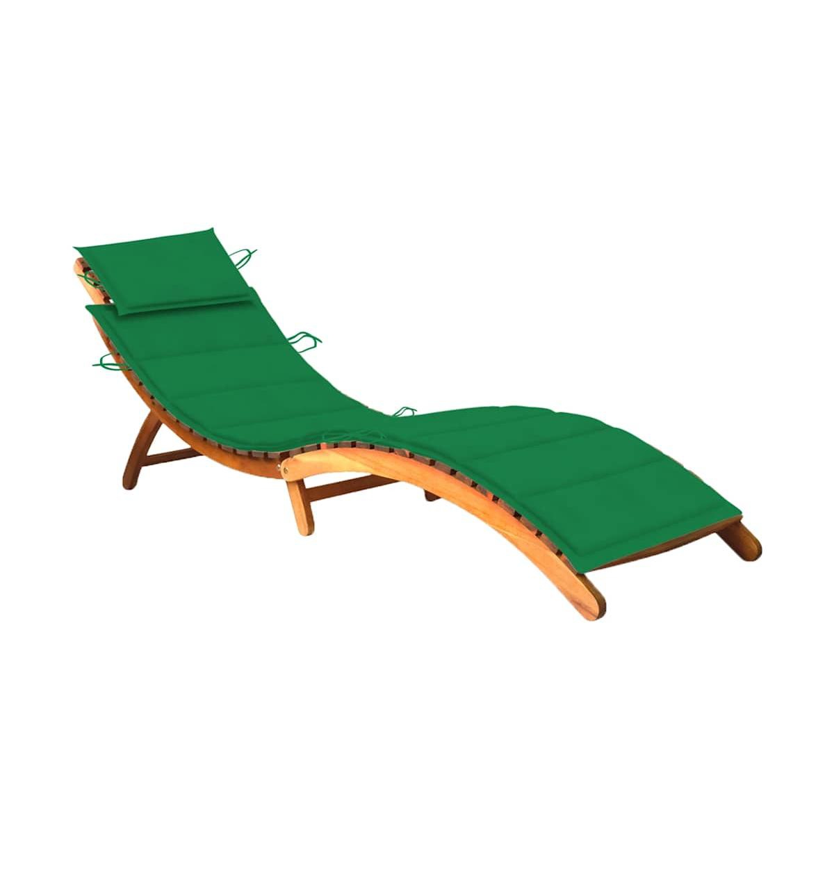 Click here for vidaXL Acacia Wood Patio Sunlounger prices