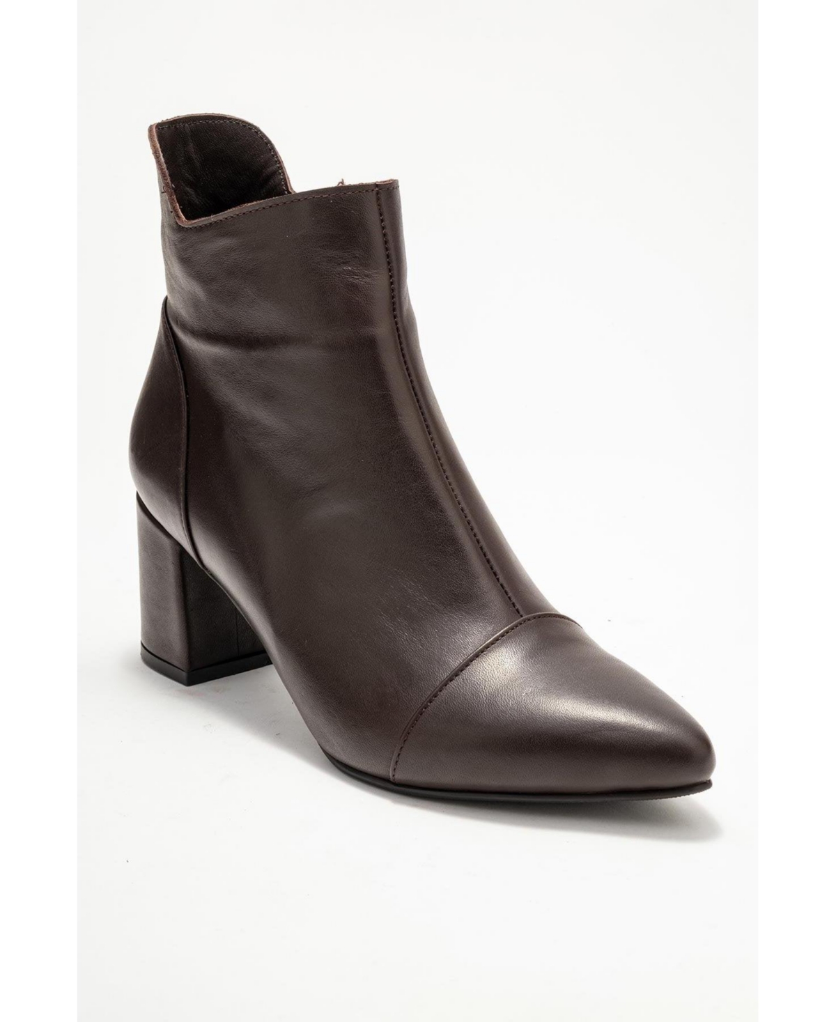 Click here for Forever & Always Shoes Gael Leather Block Heel Boo... prices