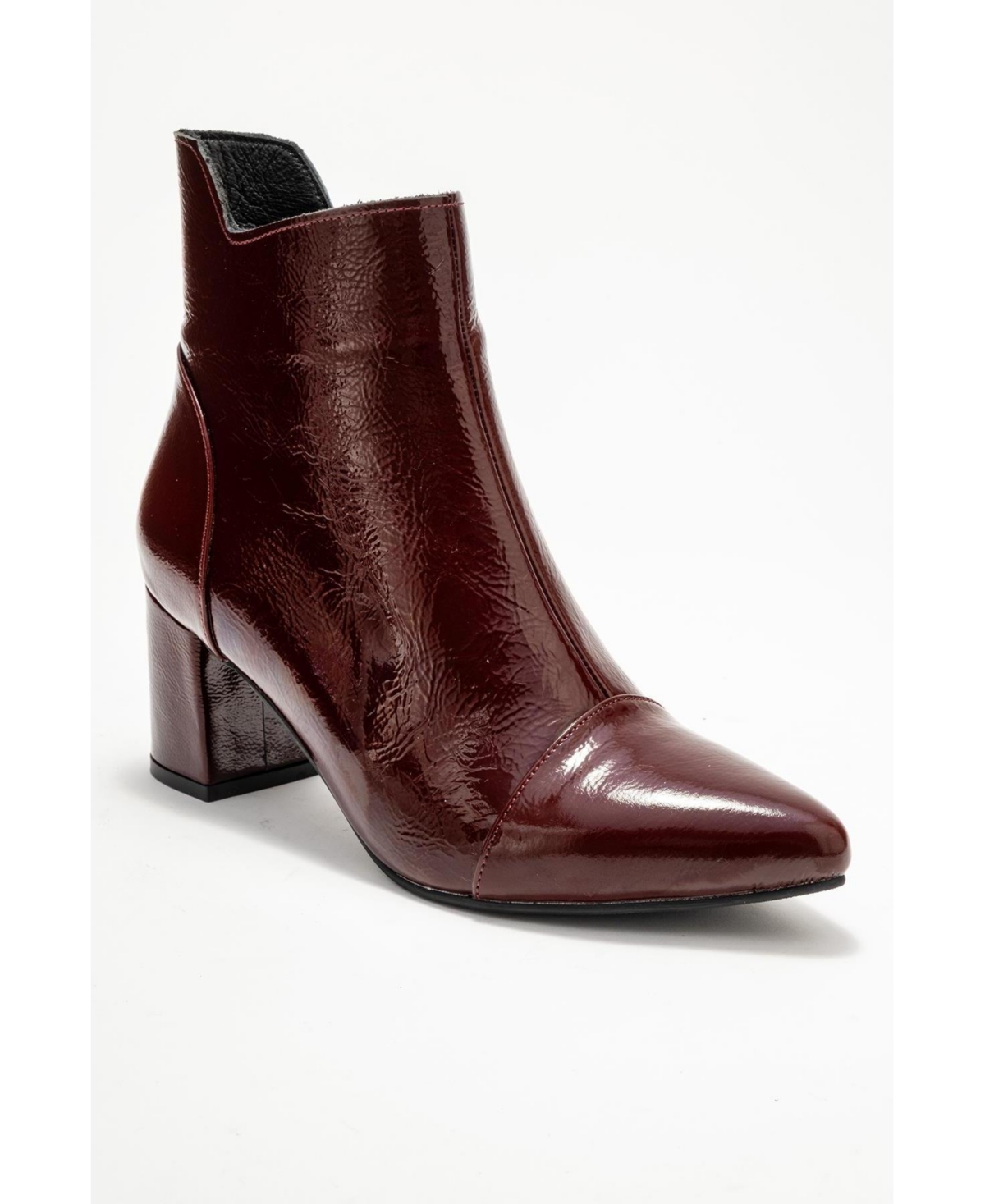 Click here for Forever & Always Shoes Gael Leather Block Heel Boo... prices