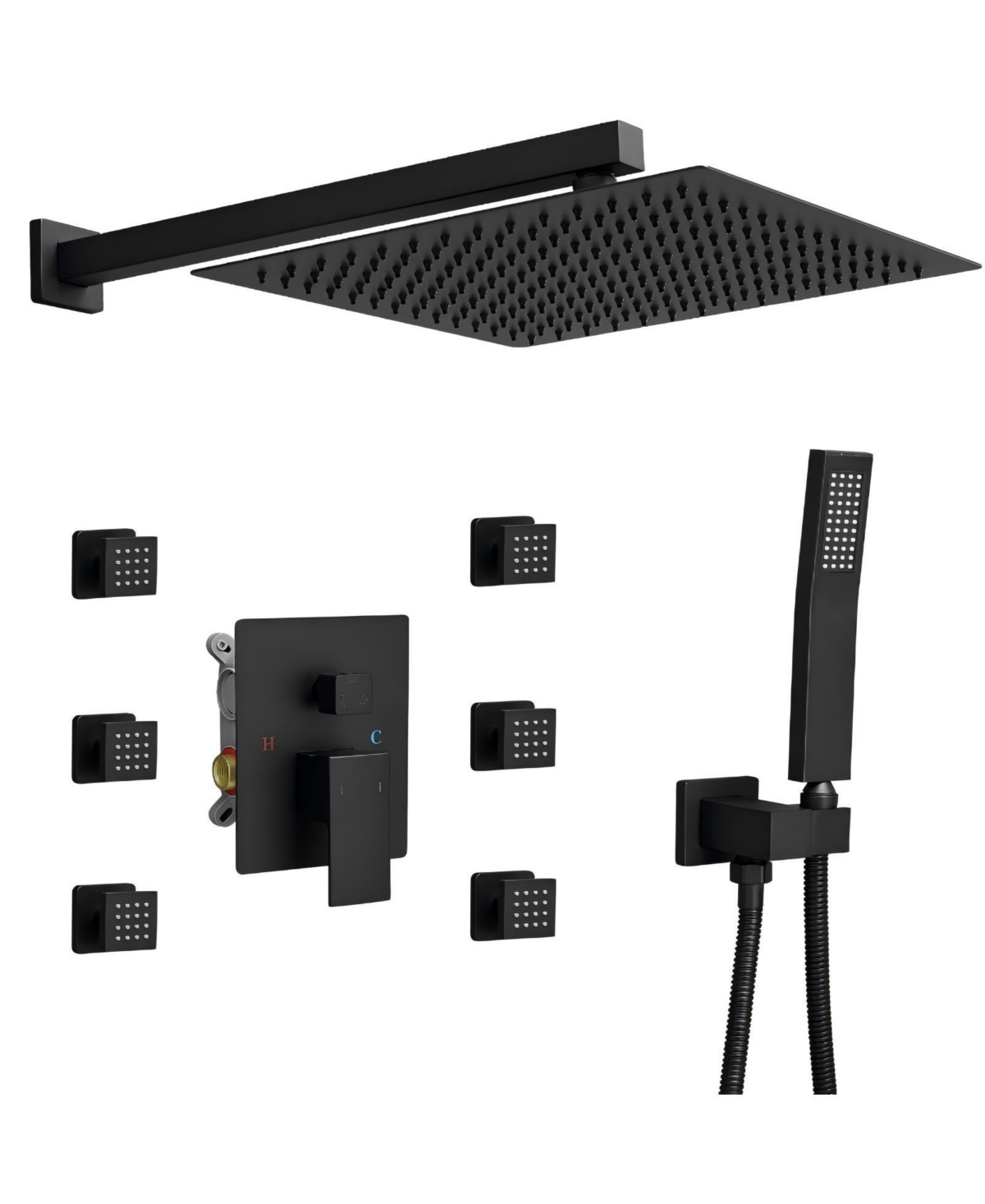 Click here for Greenspring 3-Spray Wall Mount 2.5 Gpm 12 in. Show... prices