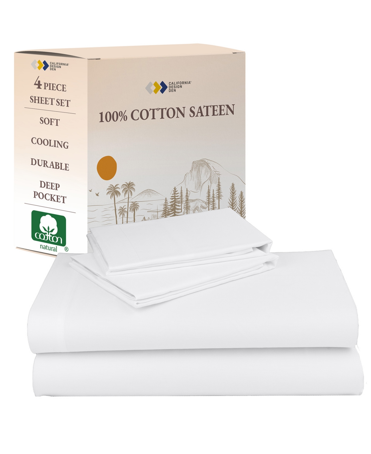 Click here for Soft 100 Cotton Sheets Set - Cooling Durable Satee... prices