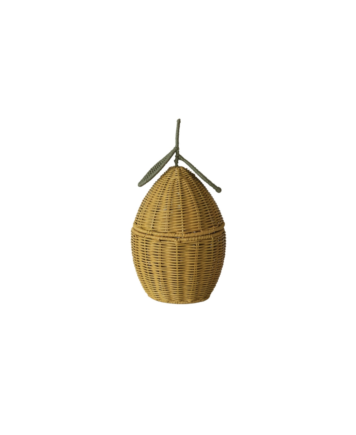 Click here for Storied Home Hand-Woven Rattan Lemon Shaped Basket... prices