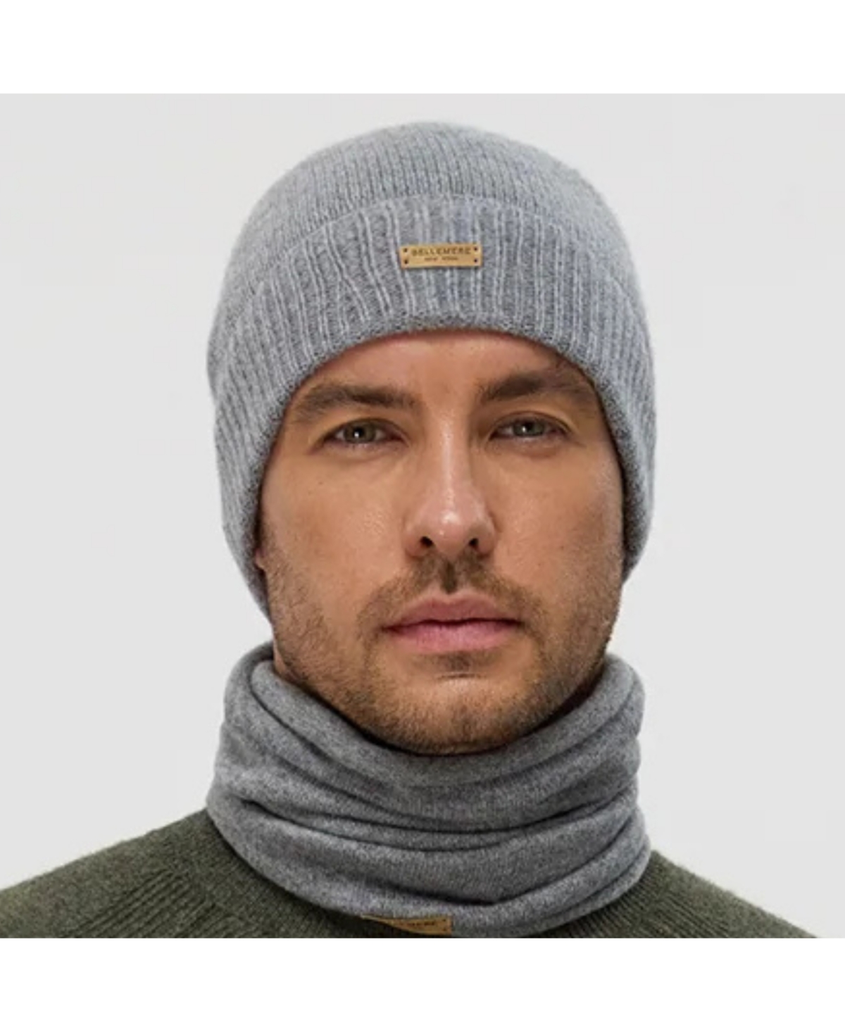 Click here for Bellemere New York Mens Cuffed Cashmere Beanie - G... prices