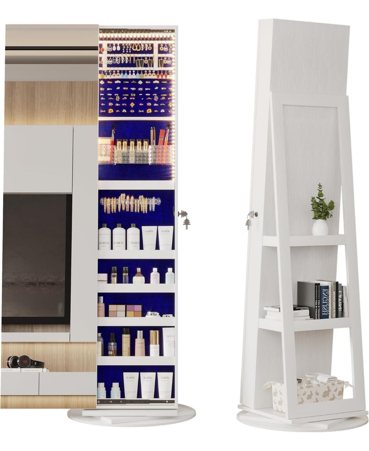 Click here for Vlsrka Color Block Full Length Mirror - White prices