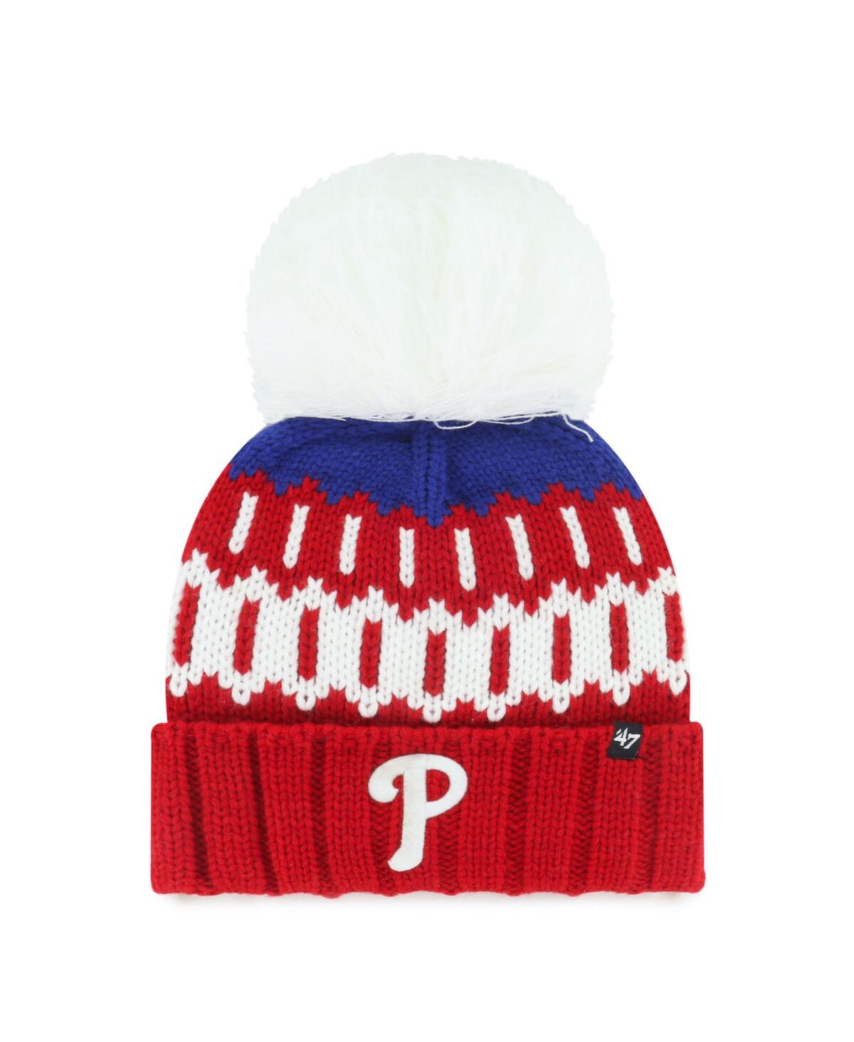Click here for Womens Red Philadelphia Phillies Felicity Cuffed K... prices