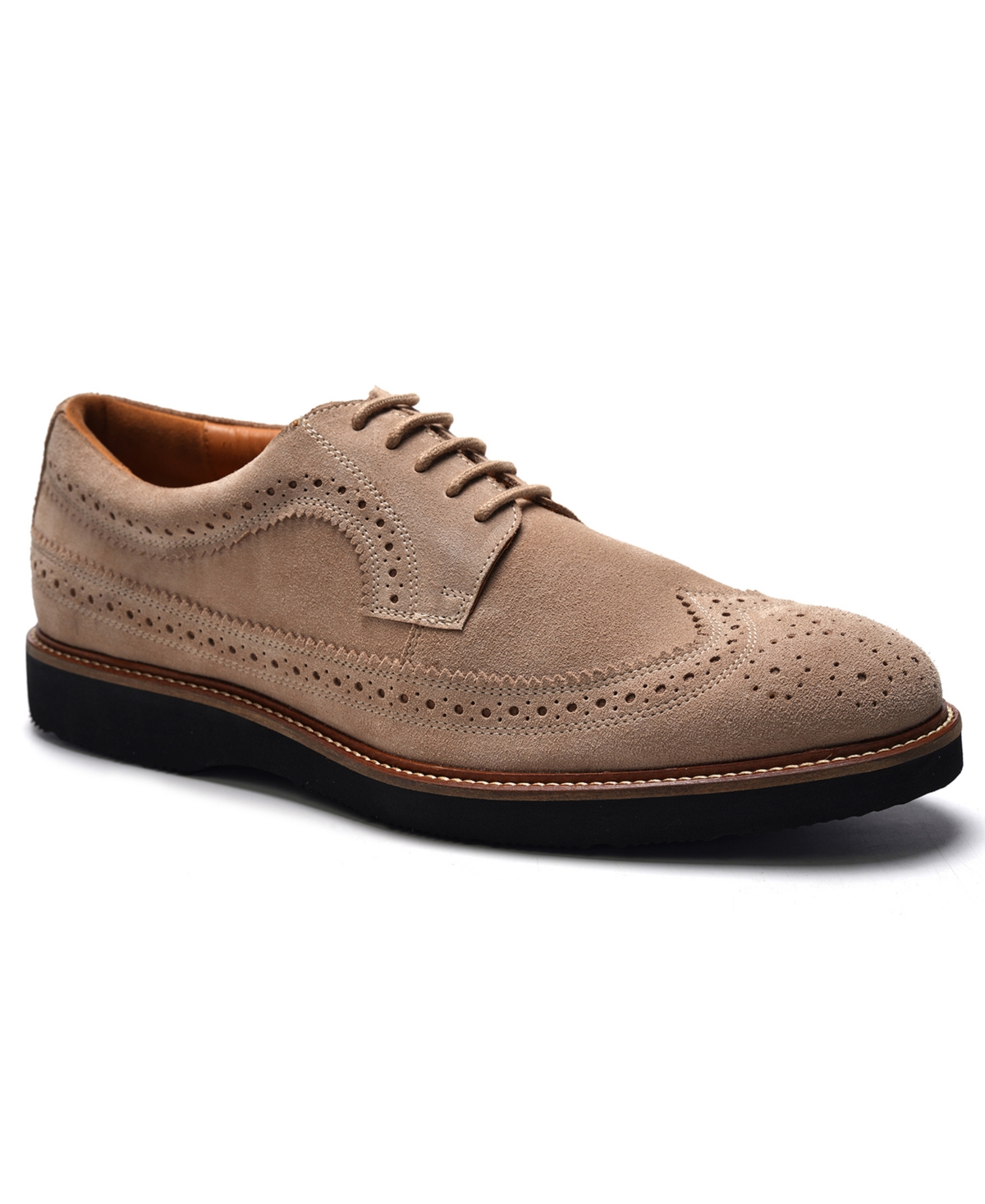 Click here for Anthony Veer Mens Ellis Wingtip Lace-Up Shoes - Be... prices