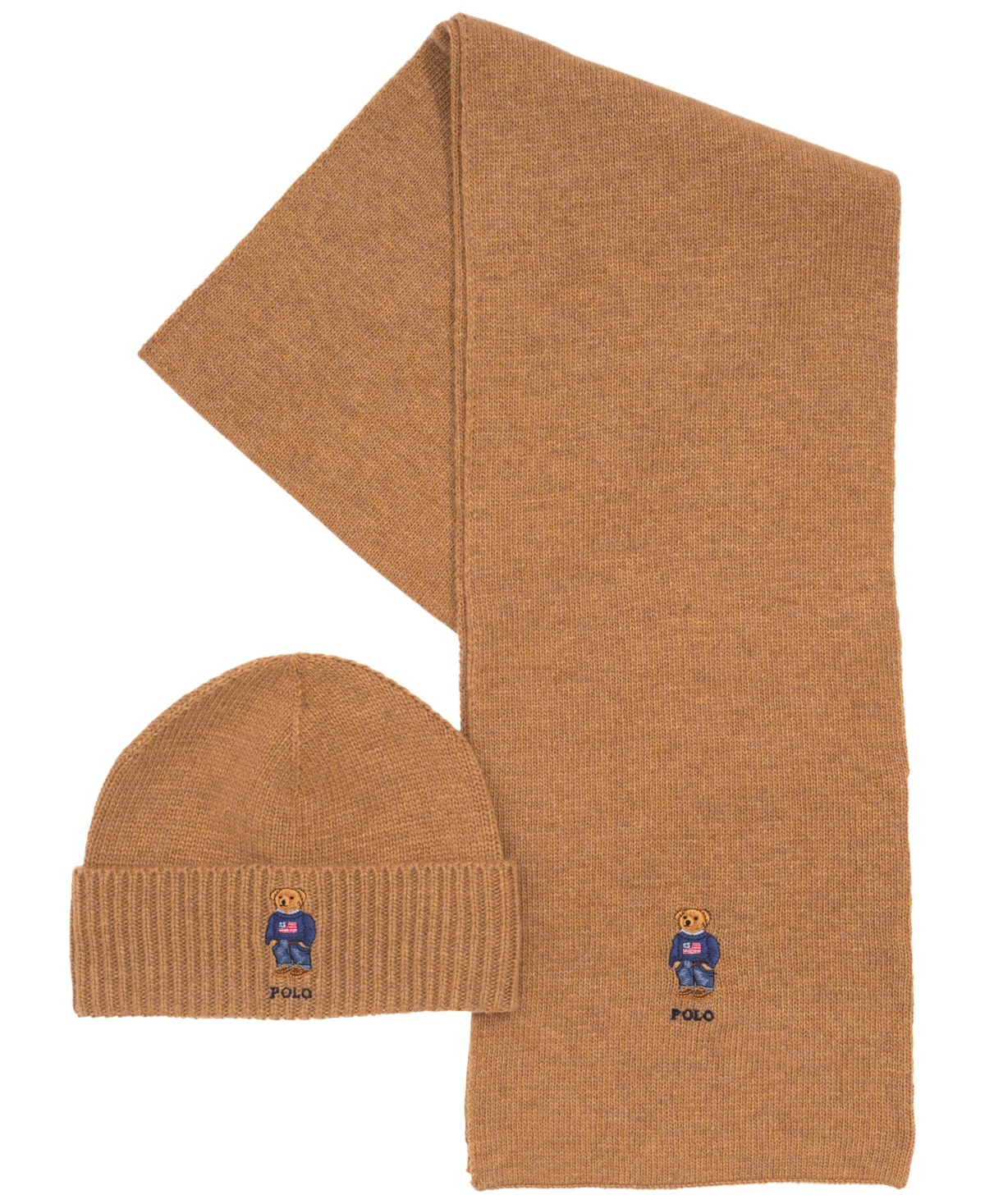 Click here for Polo Ralph Lauren Mens Flag Bear Beanie and Scarf... prices