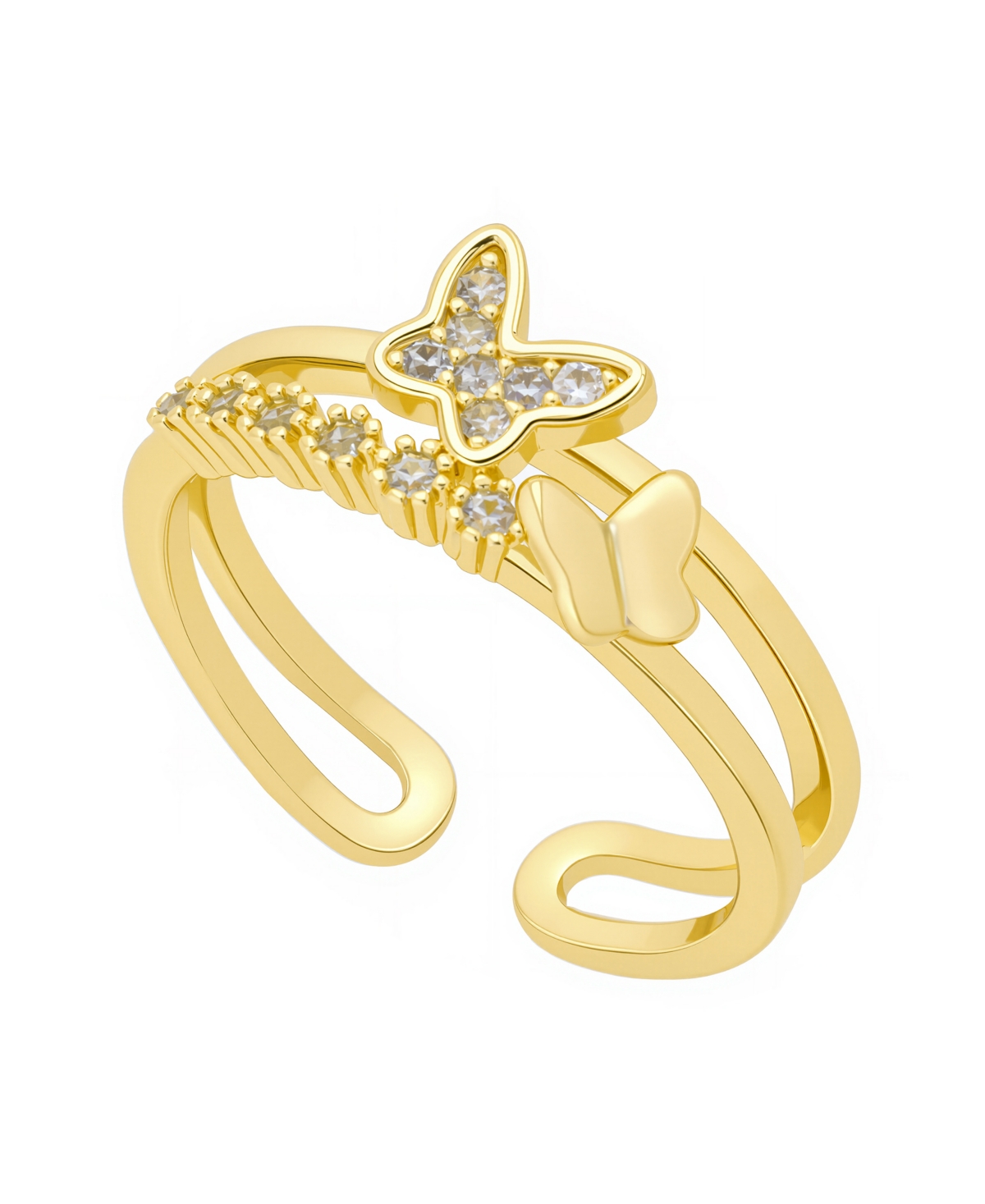 Click here for Unwritten Cubic Zirconia 14k Gold Flash Plated But... prices