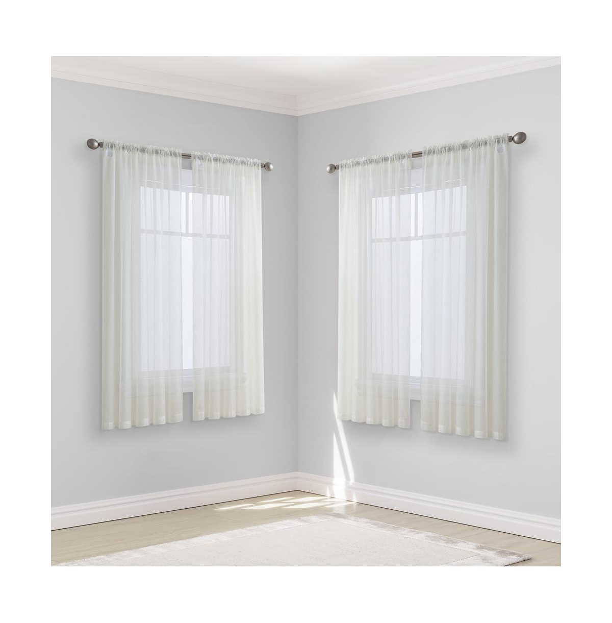 Click here for Hlc.me Essentials Sheer Voile Window Treatment Rod... prices